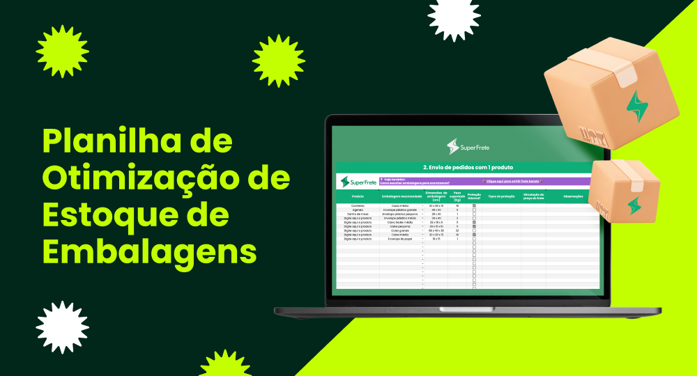 Planilha de Otimização de Estoque de Embalagens Gratuita